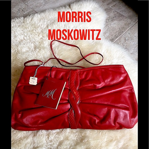 Morris Moskowitz | Bags | Nwt Vintage Morris Moskowitz Red Leather ...
